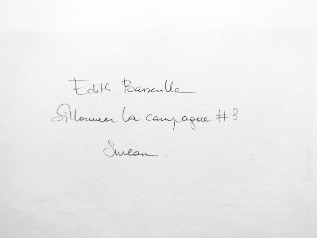Sillonner la campagne 3, Sureau 1/6, Edith BASSEVILLE - Galerie dHD